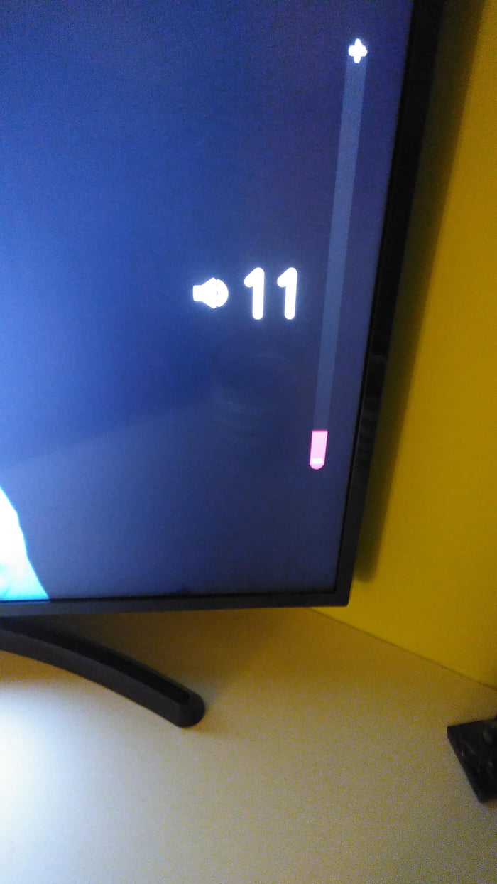 TV volume goes up to 100 but 13 is more than loud enough. What are the ...