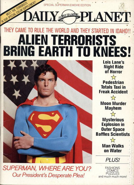 Daily Planet Special Edition (1981 Random House) Superman II Movie comic books - 9GAG