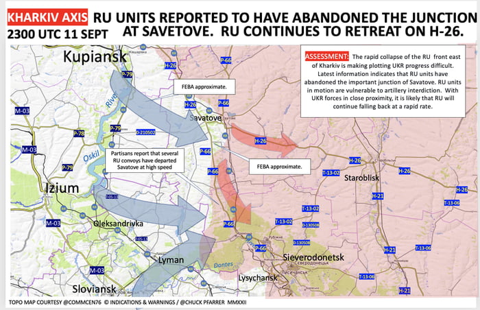 RETREAT TO ROUT: On the Izium front, RU forces continue to collapse ...