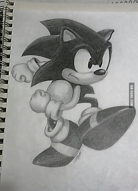 Sonic Drawings In Pencil