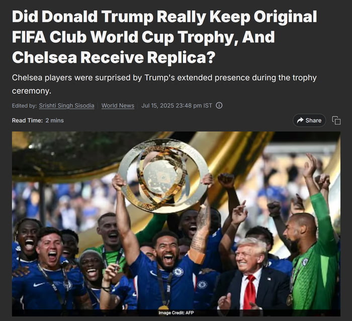 Yep, he did, yet another thing he stole - 9GAG