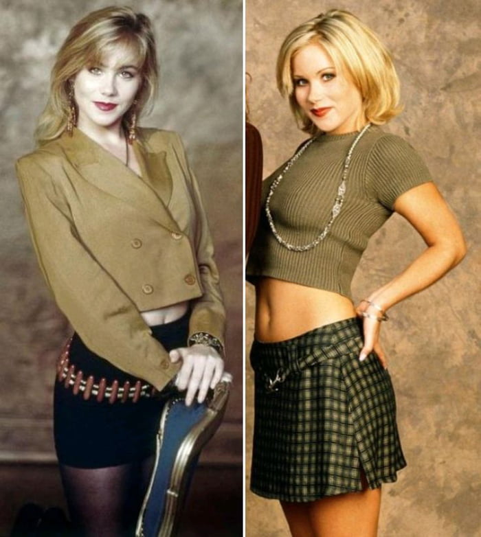 Christina Applegate (Kelly Bundy) comparison: '80s look and '90s look ...