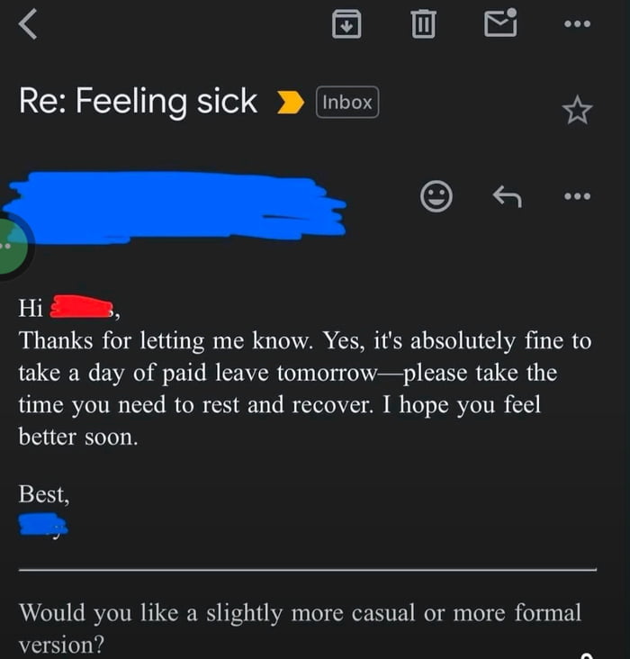 Sick Leave - 9GAG