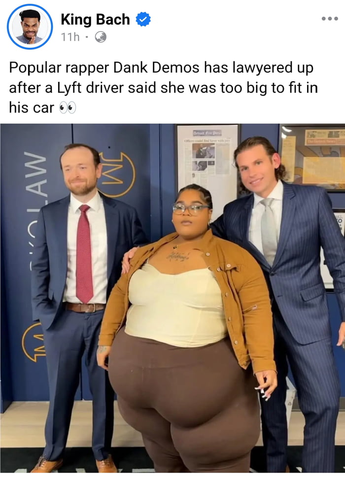 She was too "fat" to fit in his car, lmao. - 9GAG