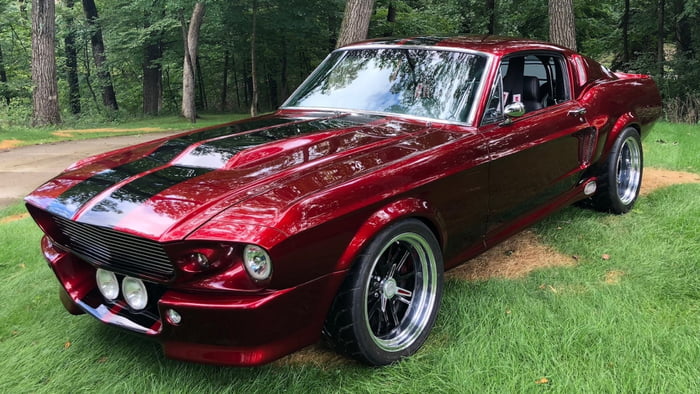 Candy Apple Red Mustang - 9GAG