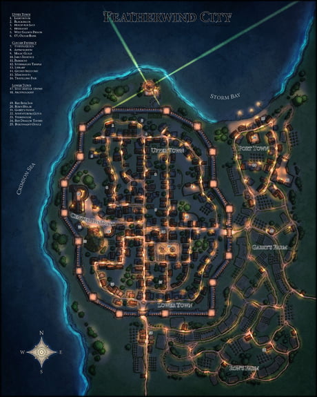 Rpg City Map RPG City Map Khartan Night Winter : R/mapmaking