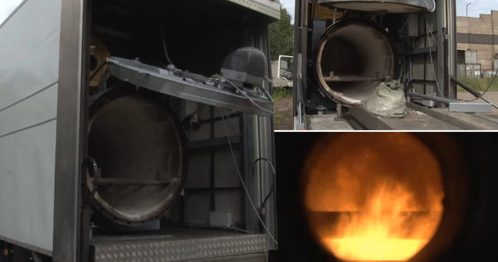 Russian Mobile Crematorium So As Not To Have To Transport Their ...