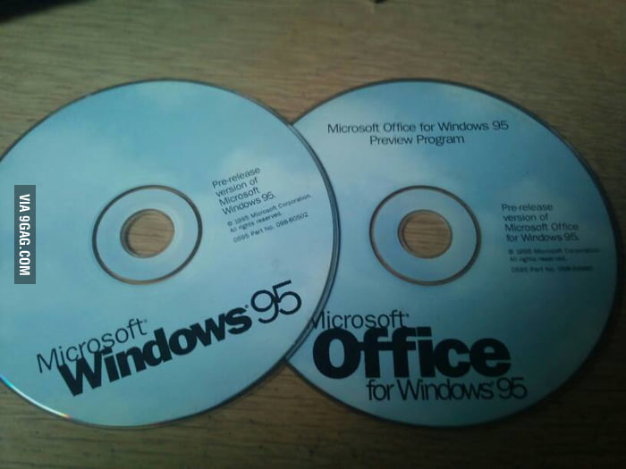 Windows & Office 95 BETA CDs - 9GAG