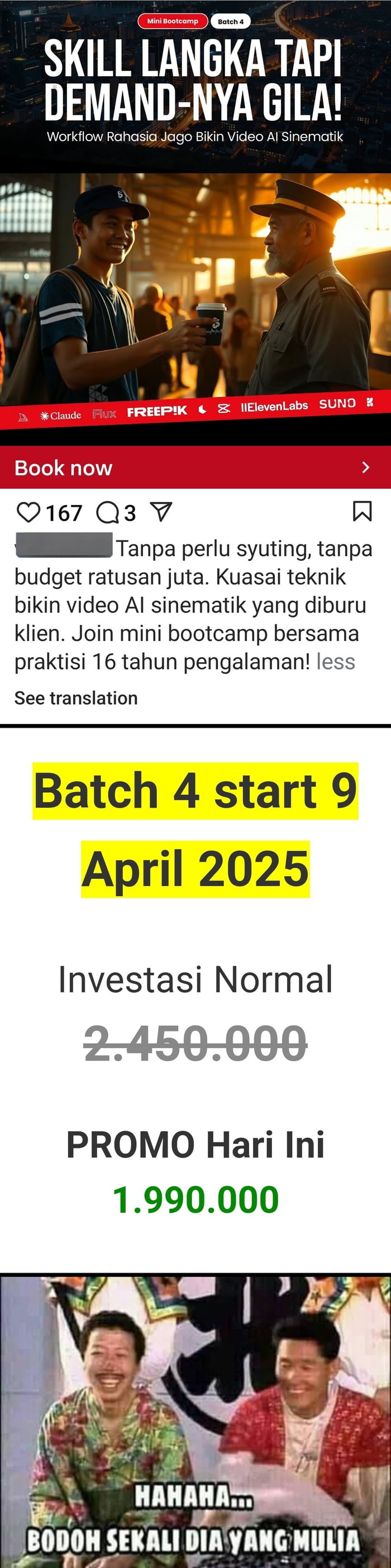 Mini bootcamp AI wkwkkwkwkw - 9GAG