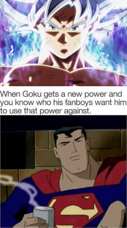 I hate super heroes but ain't superman's Theta state the same as Goku's ...