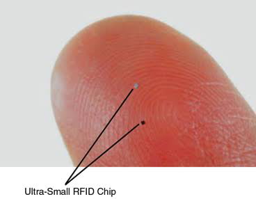 The world's smallest RFID chip, developed by Hitachi, measuring 0.15mm ...