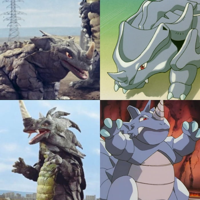 Seamon & Seagorath from Return of Ultraman are basically Rhyhorn and ...