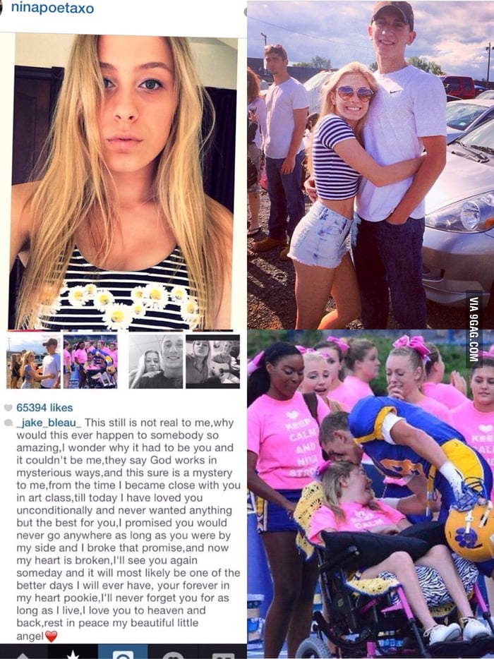 He stayed with her through thick and thin. RIP Nina Poeta. - 9GAG