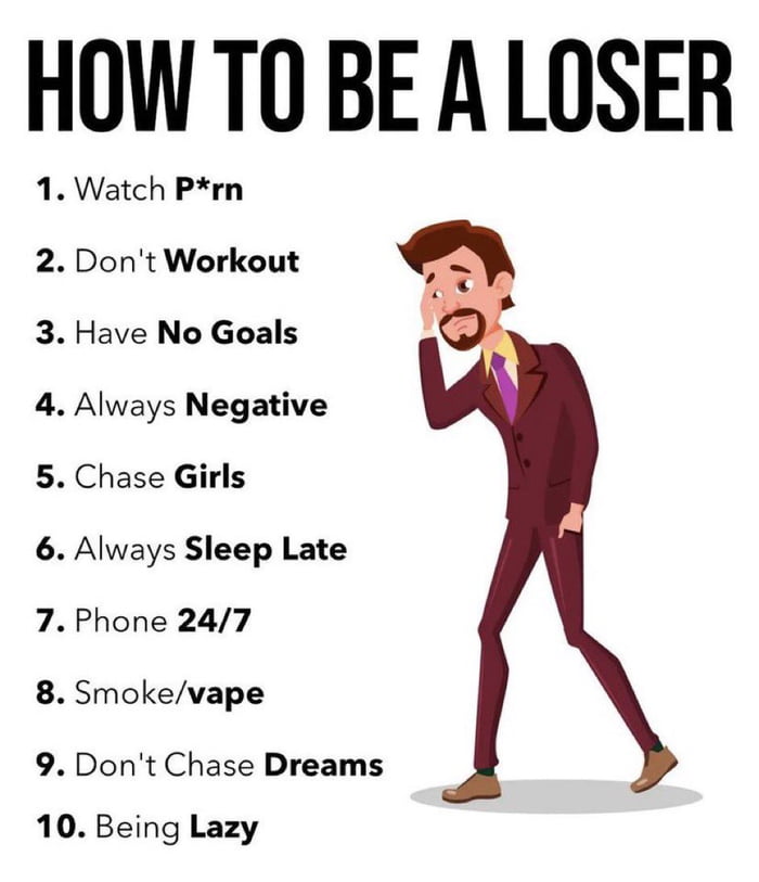 Avoiding 'Loser' Land: 10 Things You Shouldn't Do - 9GAG