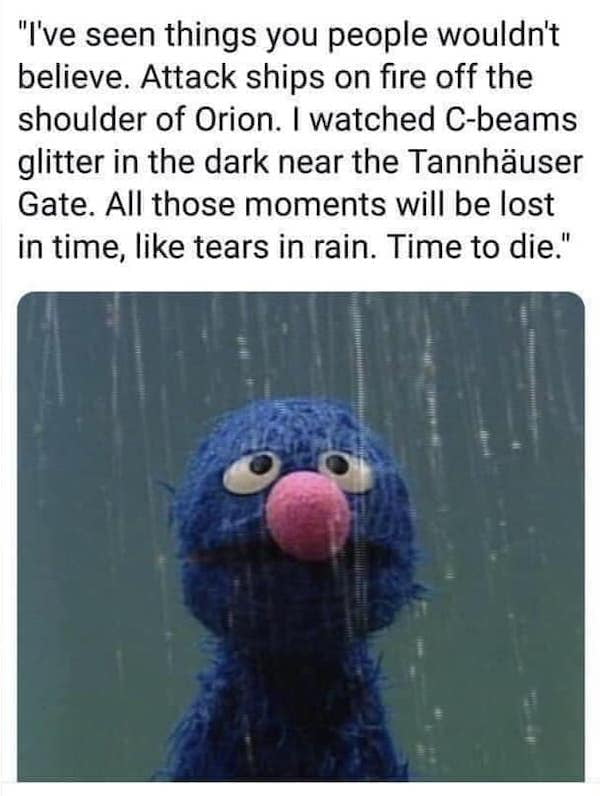 Go to sleep Grover - 9GAG