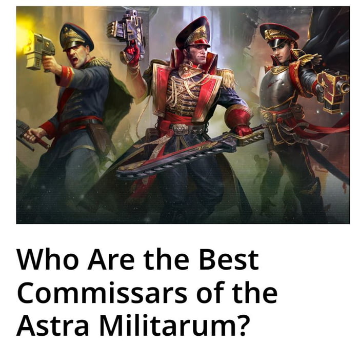 Who's Yarrick? Commissar what's-her-name should be next to Cain and Gaunt on the cover of the ...