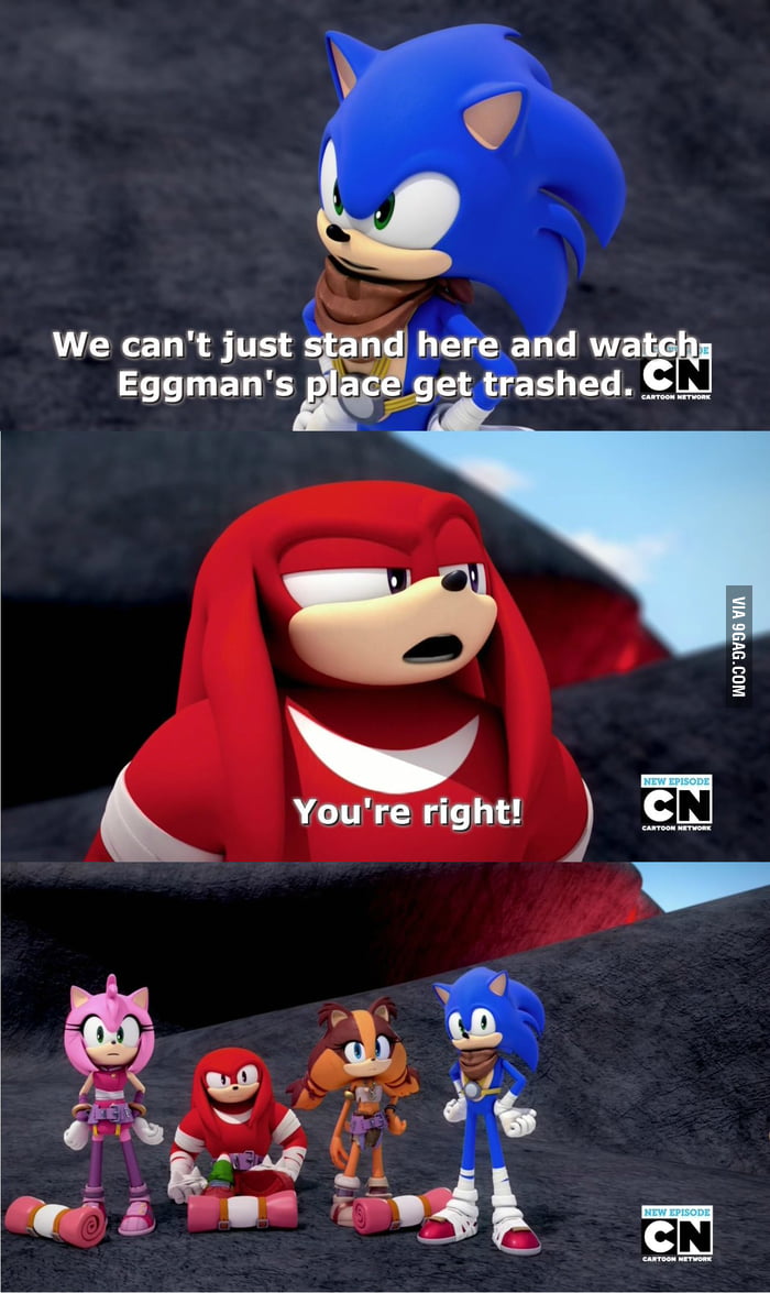 Knuckles: An echidna of action. - 9GAG