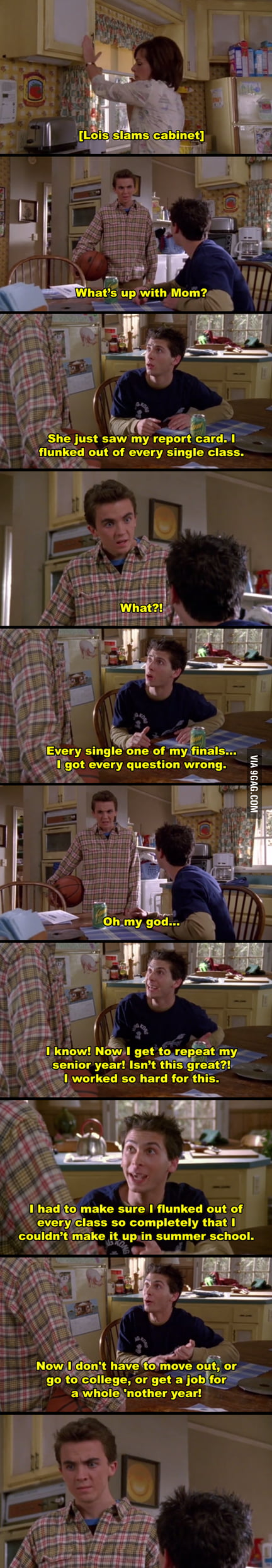 In order to get every answer wrong, he has to know the right answer ...