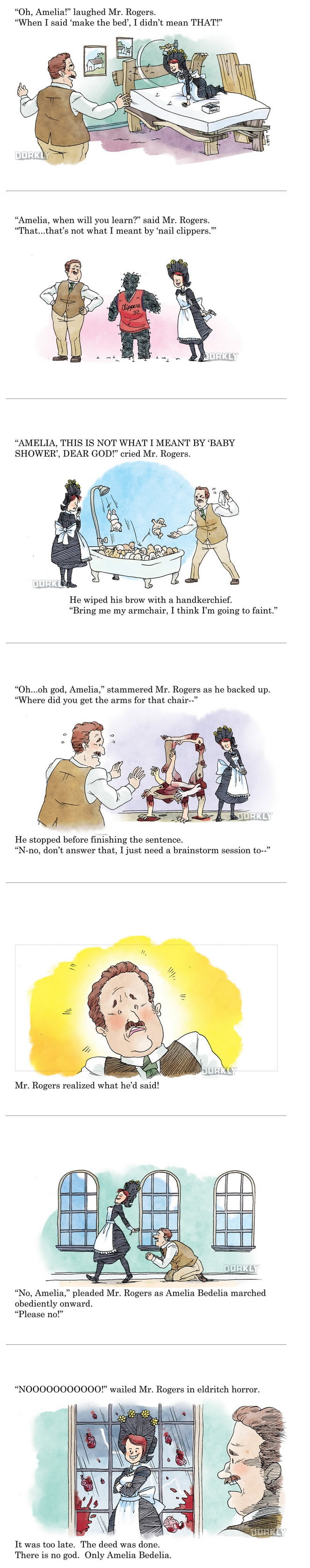 Why Amelia Bedelia Is Literally The Most Terrifying Character Ever - 9GAG