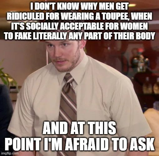 Its even looked down upon to get a hair transplant - 9GAG