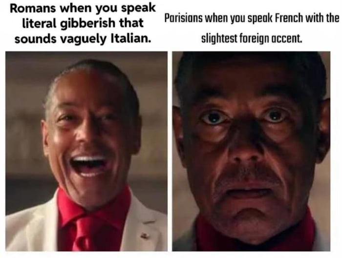 Italian vs French language vibes - 9GAG