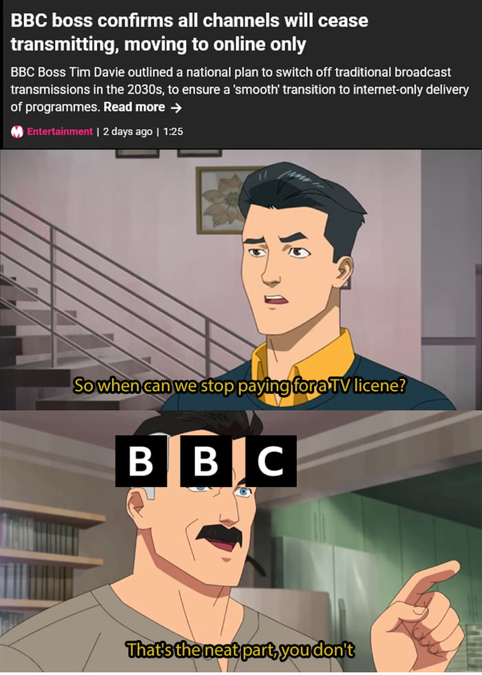 Oi, mate, time to pay for ya loicence - 9GAG