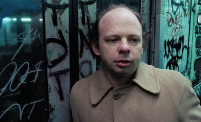 A scene in the New York subway from the film My Dinner with Andre (1981 ...