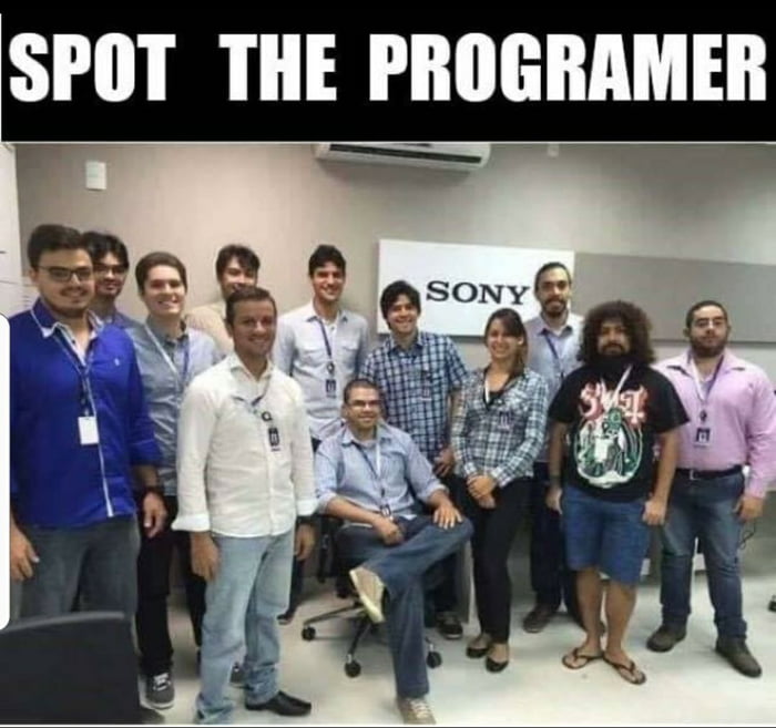 Can you spot the programmer? - 9GAG