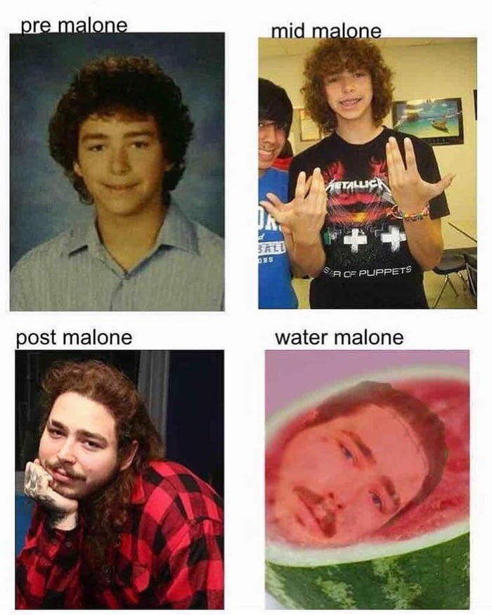 Post Malone evolution - 9GAG