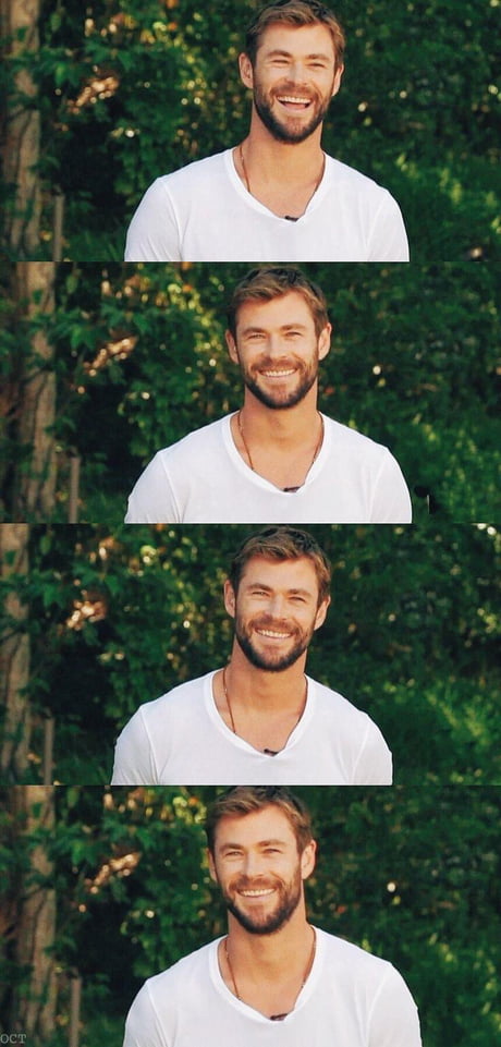 Chris Hemsworth Smiling