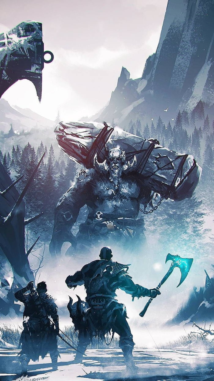 Kratos Vs. A Fire Troll - 9GAG