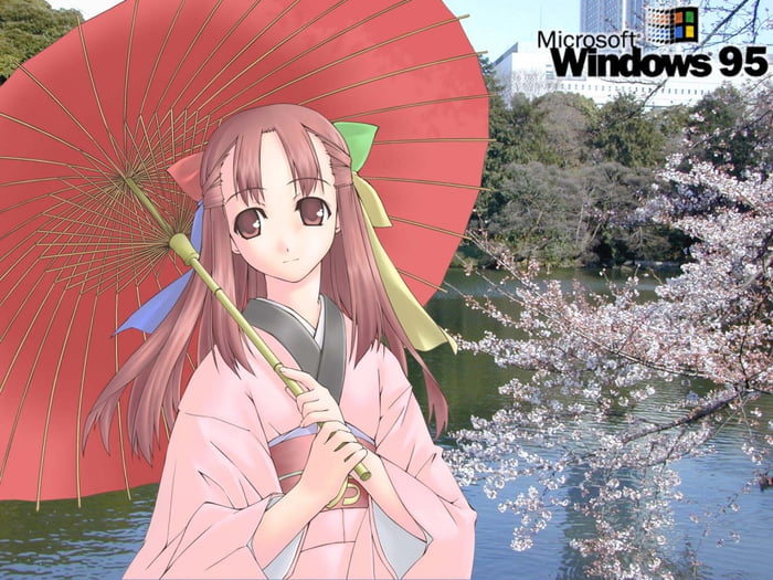 Windows 95 OS-Tan - 9GAG