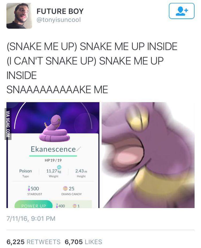 Snake me up inside. - 9GAG