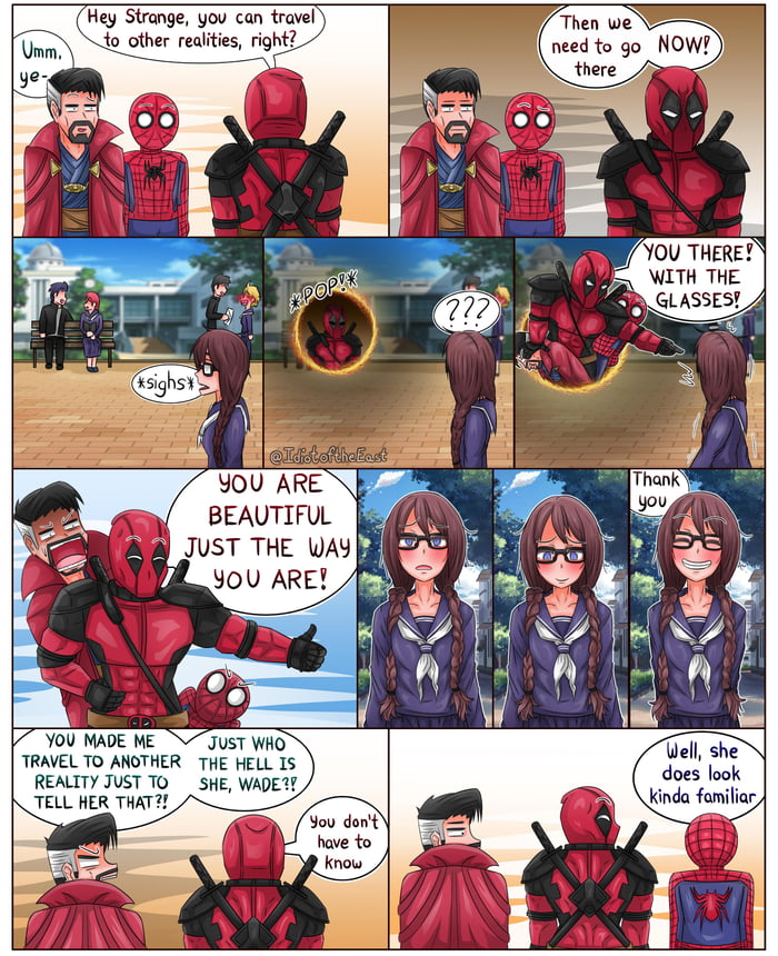 Unexpected Wholesome Crossover Marvel X Anime 9gag