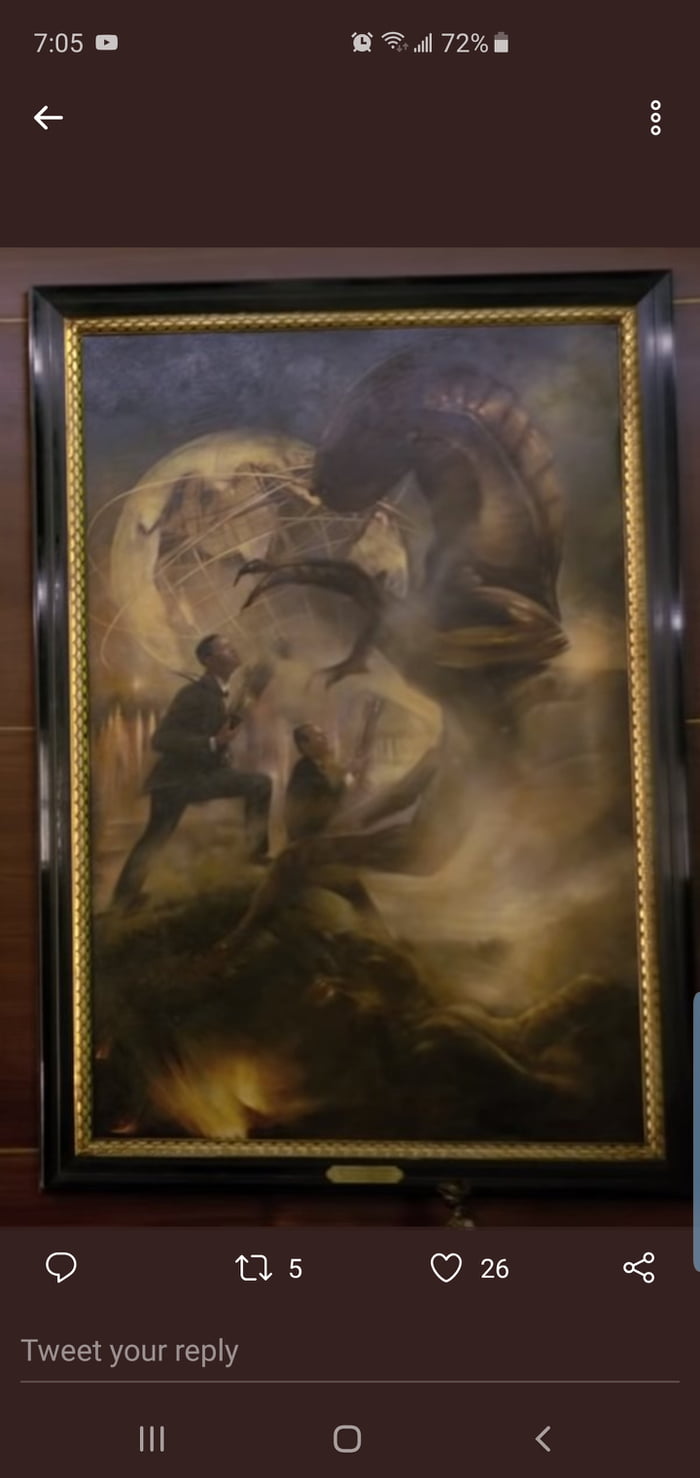 IN Men in Black international (2018) you can see a painting in the ...