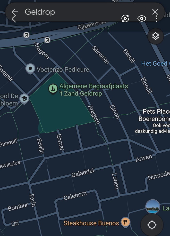 "Geldrop" in the Netherlands, has streets named after Tolkien ...