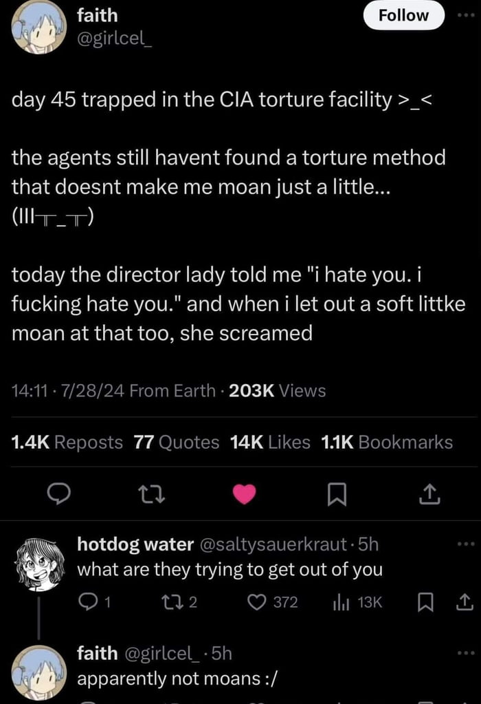 Oh, Faith, you kinki bish. Yet another boring Tuesday for you… - 9GAG