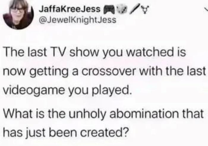 The ultimate crossover nobody asked for. - 9GAG