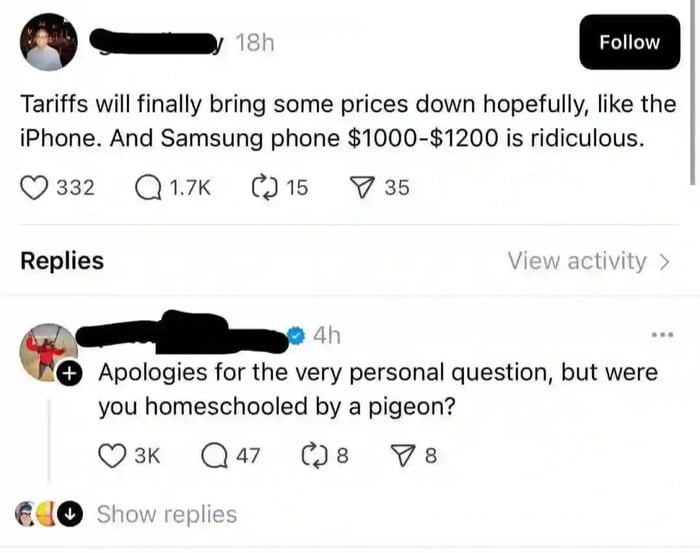 This reply is absolute gold - 9GAG