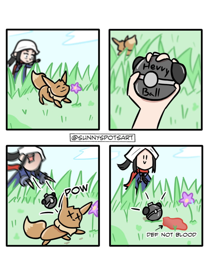 Why are Pokemon easier to catch with a heavy ball..? - 9GAG