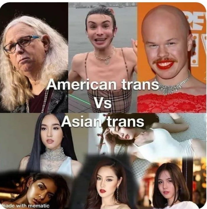 American Trans vs Asian Trans - 9GAG