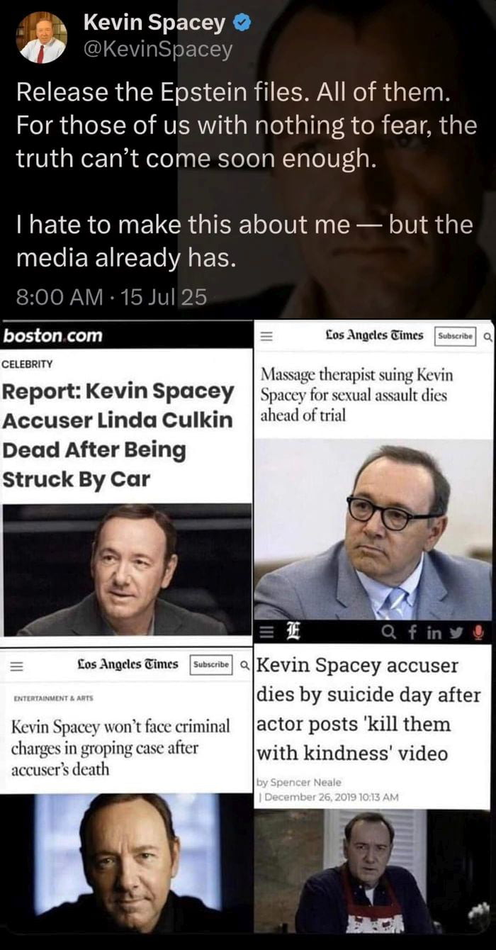 I love Kevin Spacey, he's so funny... - 9GAG