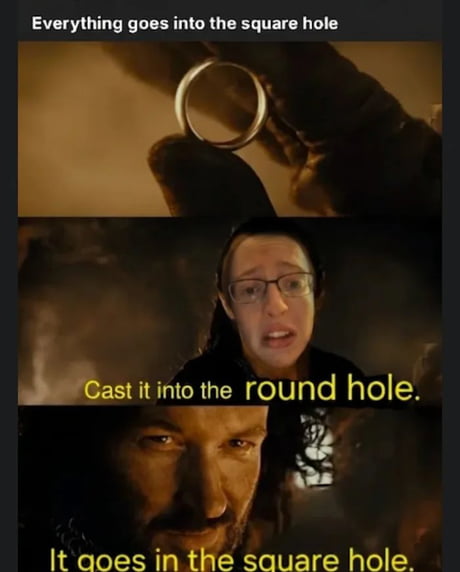 Best Funny square hole Memes - 9GAG