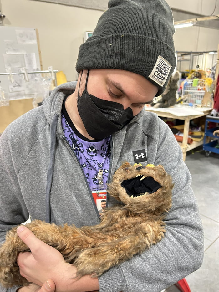 The current state of the puppet used for Fluffinella the angry cat in ...