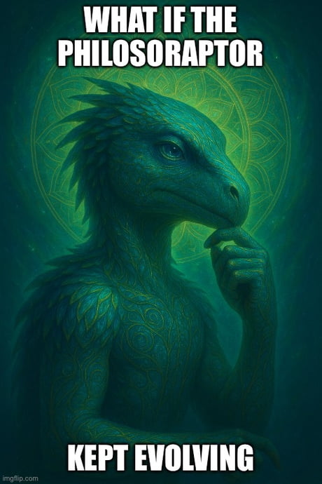 Lustiges Philosophoraptor Meme Philosoraptor Meme Art Board Prints For