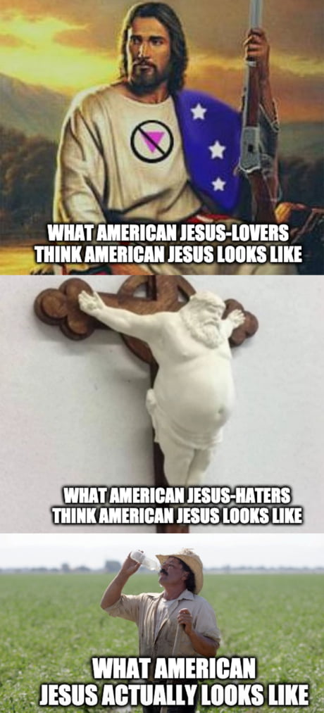 American Jesus Memes Man Walking Across America Jesus Now | TikTok