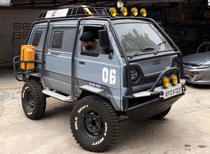 Mini 4x4 conversion van, The orginal wheel base on this Suzuki Carry is ...