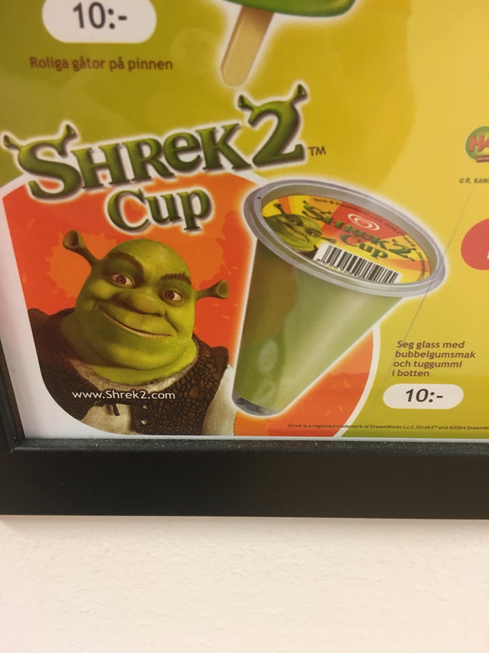 So in 2004 we had a Shrek ice cream in Sweden.... - 9GAG