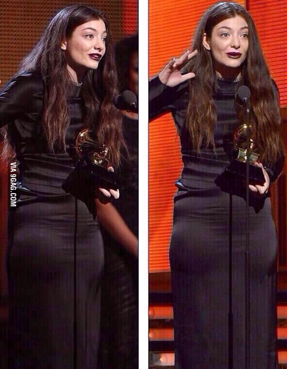 Lorde has her ass on the front side - 9GAG