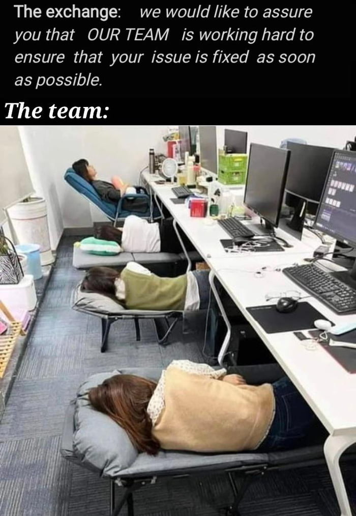 Crypto exchanges "working hard" - 9GAG